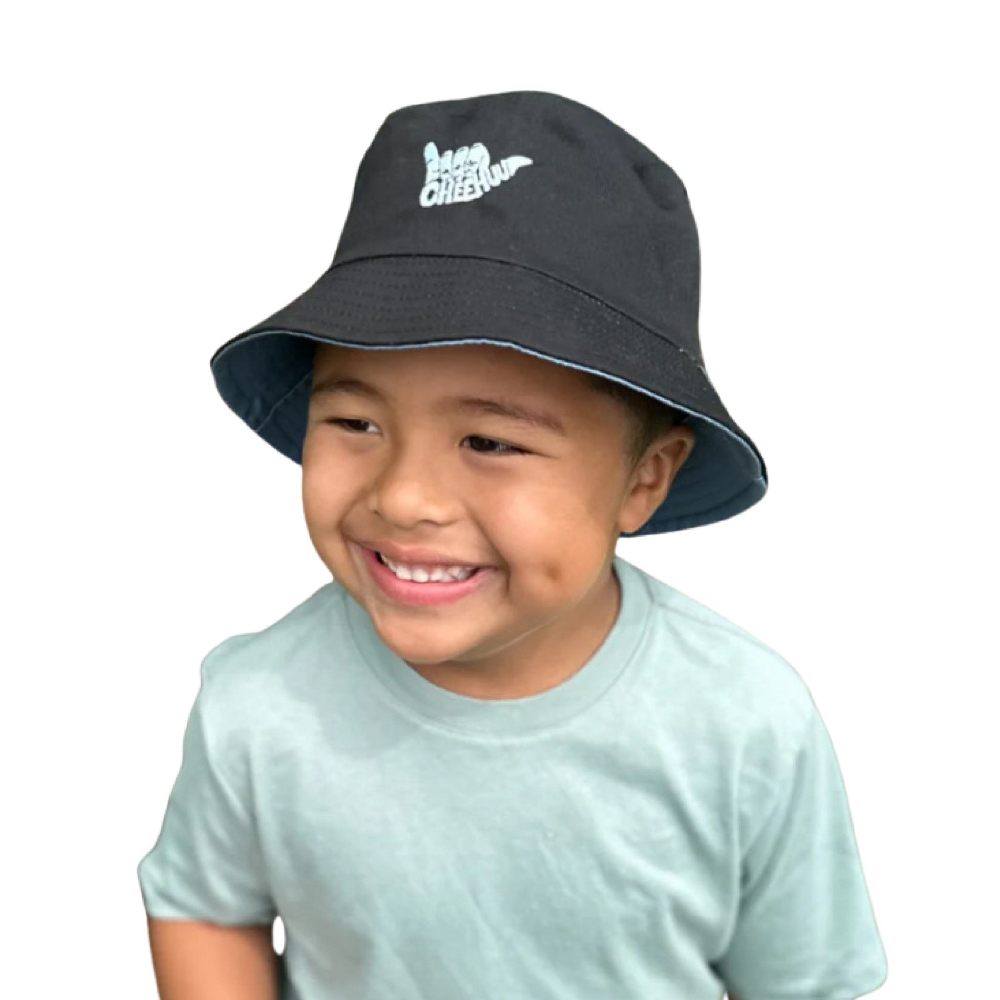 SHAKA CHEEHUU REVERSIBLE BUCKET HAT — KEIKI – KEKAI AND ME